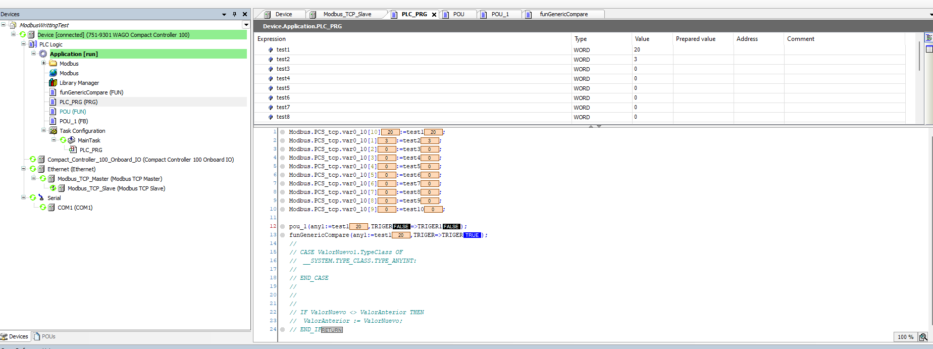 CODESYS Forge - CODESYS Forge / Talk / Engineering 🇬🇧: Modbus writing on value change